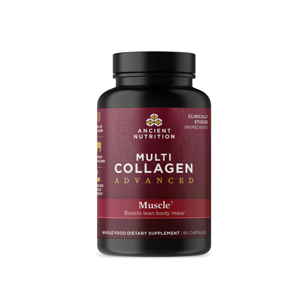 Ancient Nutrition Multi Collagen Advanced - Muscle - 90 Capsules ...