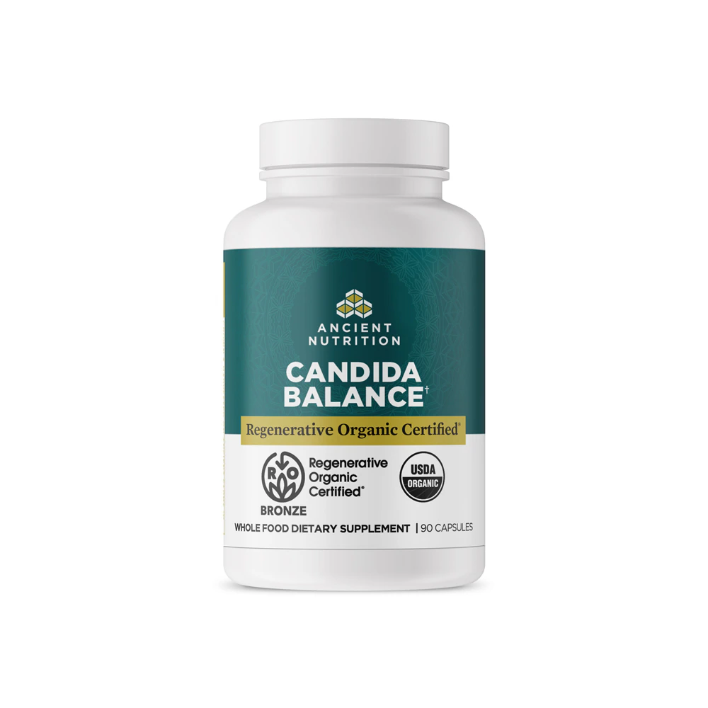 Ancient Nutrition Regenerative Organic Certified - Candida Balance - 90 ...
