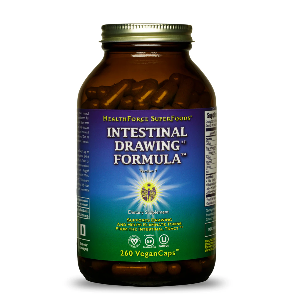 HealthForce Superfoods Intestinal Drawing Formula? - 260 Vegan Capsules ...