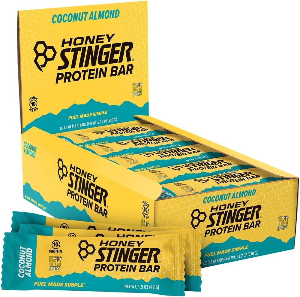 Honey Stinger Protein Bar Dark Chocolate Coconut Almond - 15 Bars ...