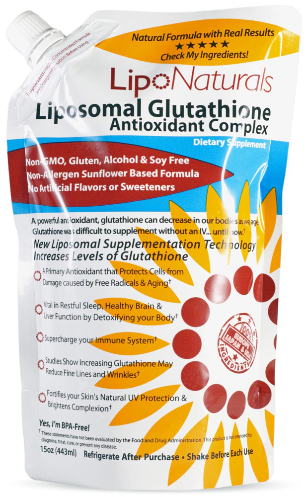Lipo Naturals Liposomal Glutathione Antioxidant Complex - 15 Oz ...