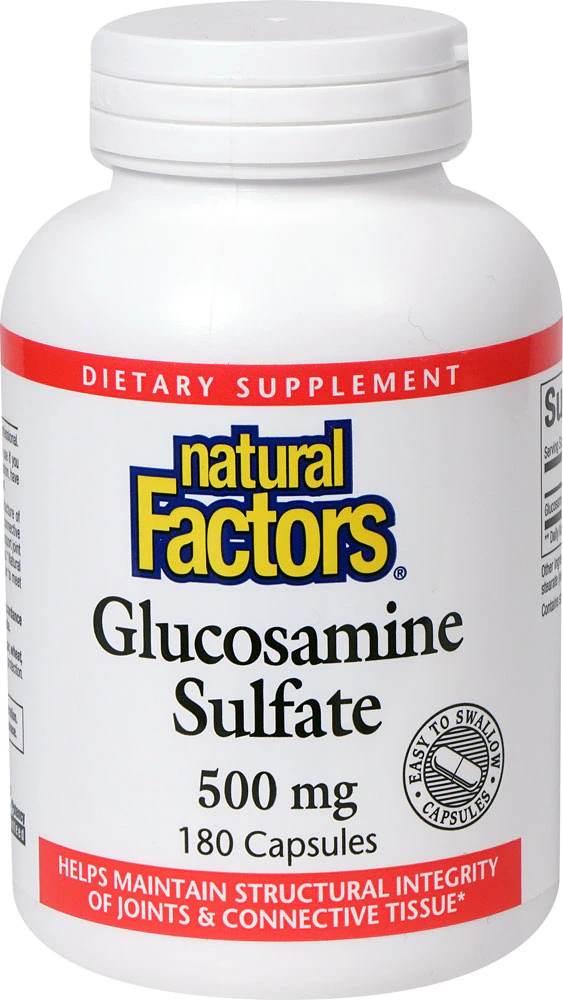 Natural Factors Glucosamine Sulfate - 500 Mg - 180 Capsules - Discount ...