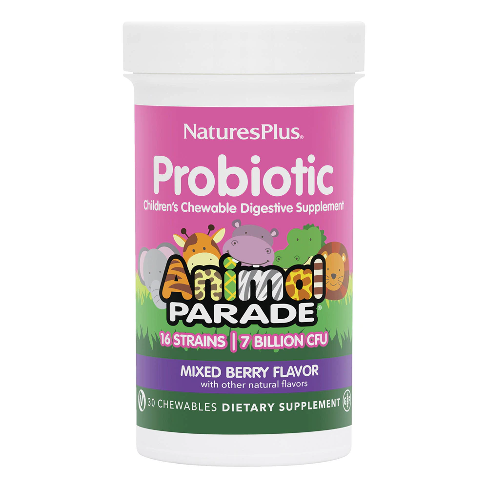 NaturesPlus Animal Parade Children's Probiotic Digestive Supplement ...