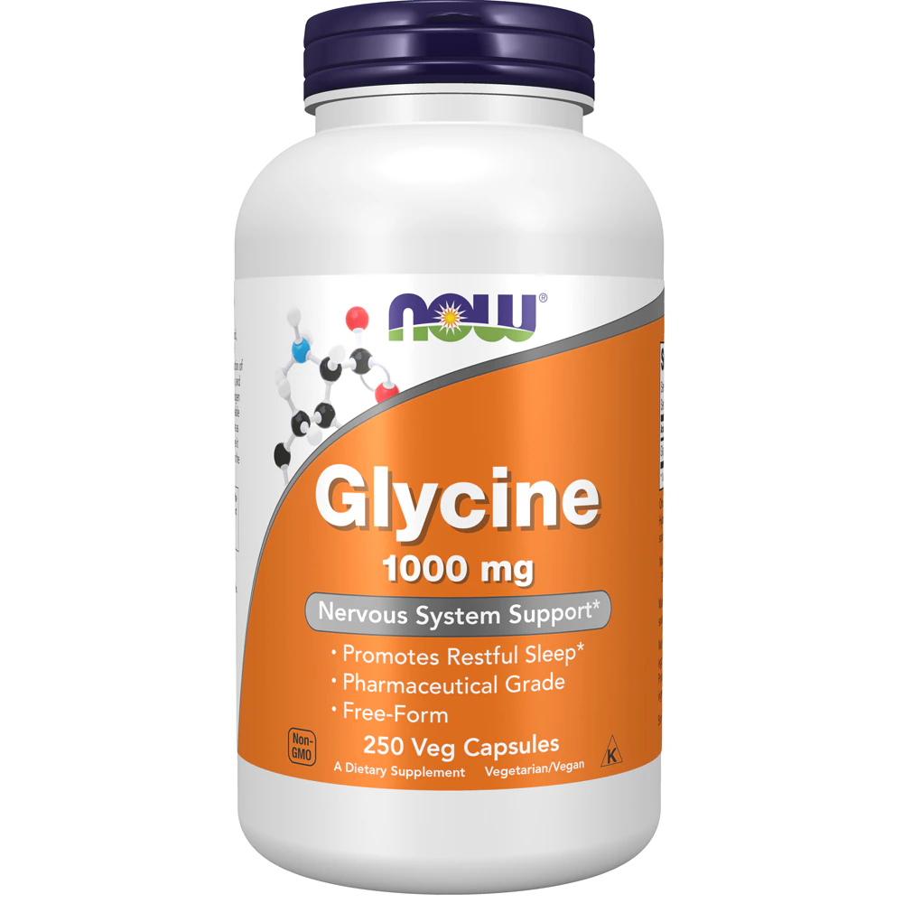 NOW Glycine - 1000 Mg - 250 Veg Capsules - Discount Vitamins ...