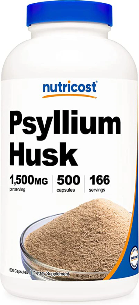 Nutricost Psyllium Husk Capsules - 1500 Mg - 500 Capsules - Discount ...
