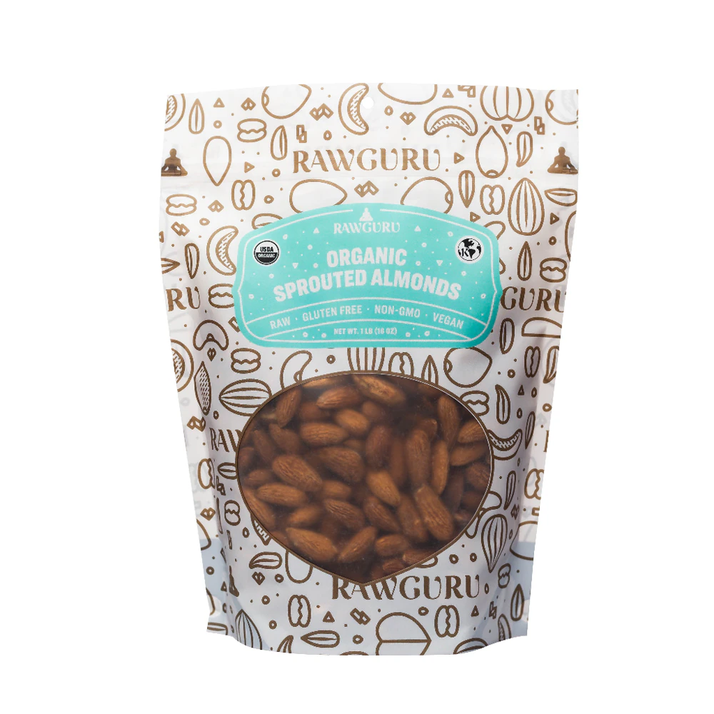 RawGuru Organic Sprouted Almonds - 16 Oz - Discount Vitamins ...