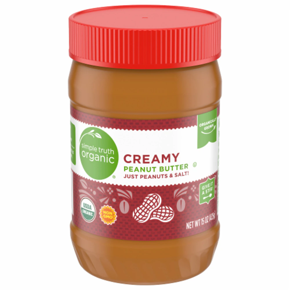 Simple Truth Organic Creamy Peanut Butter - 15 Oz - Discount Vitamins ...