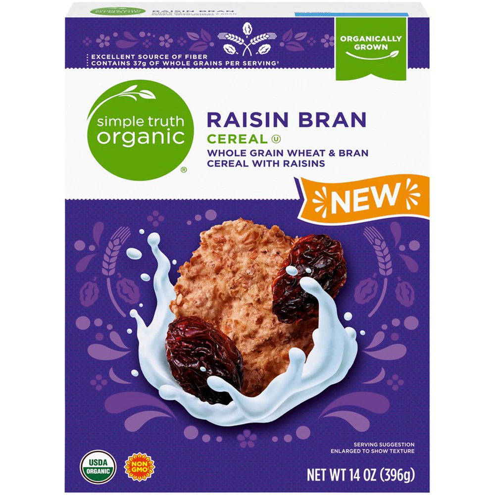 Simple Truth Organic Raisin Bran Cereal - 14 Oz - Discount Vitamins ...