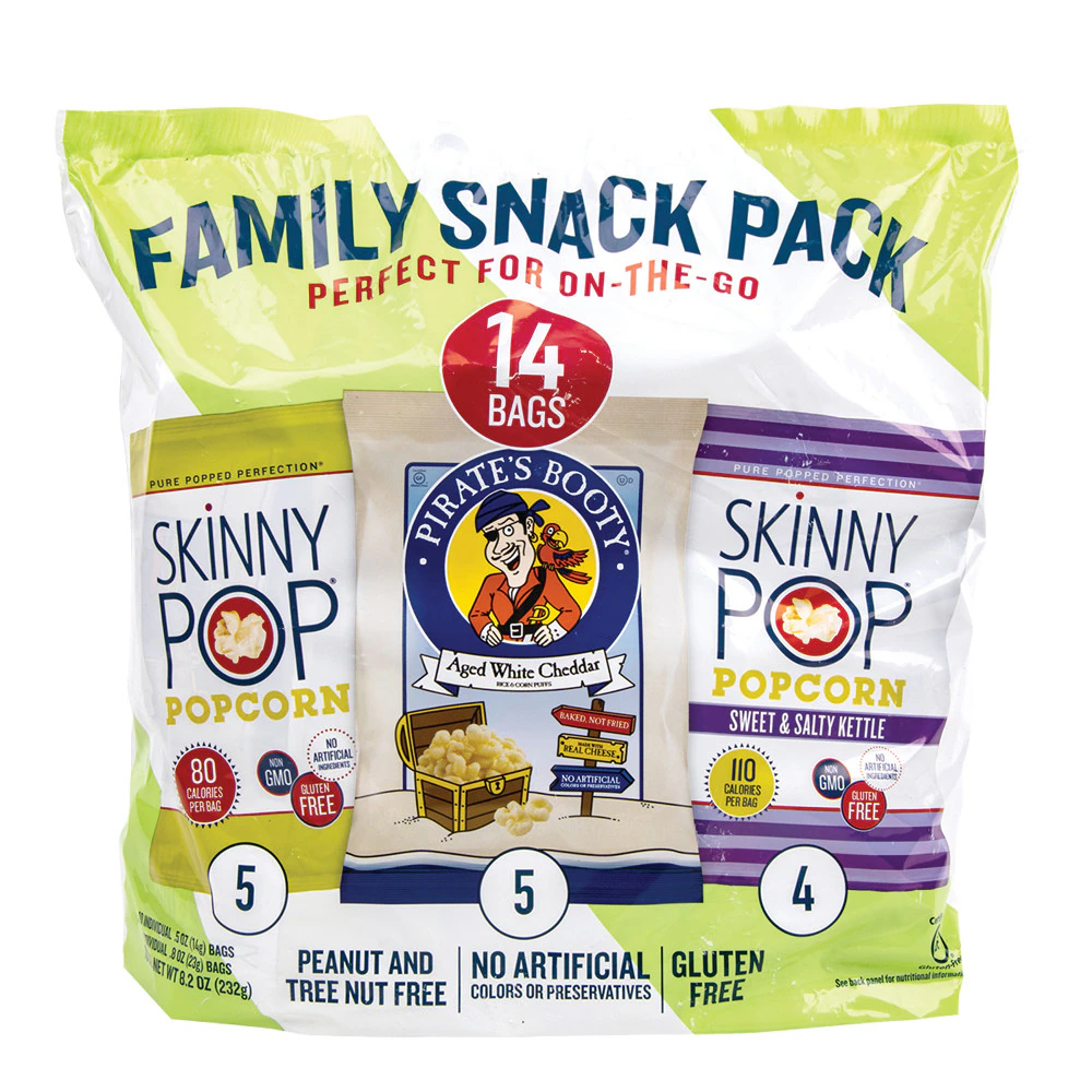SkinnyPop Family Snack Pack Variety Packs - 14 Bags - Discount Vitamins ...