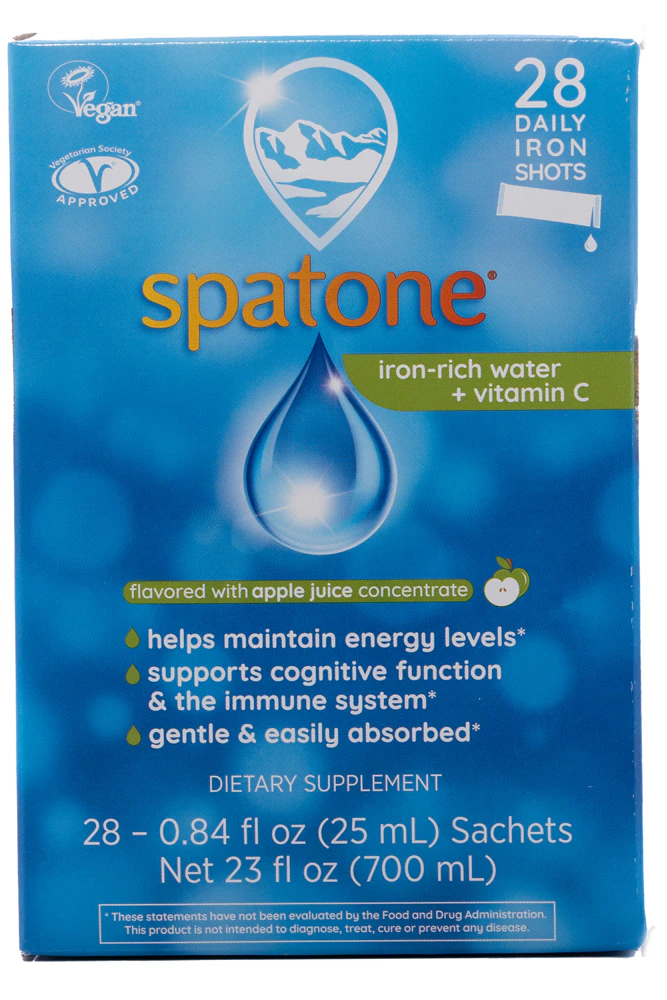 Spatone Liquid Iron Supplement Plus Vitamin C Apple Juice - 28 Sachet ...