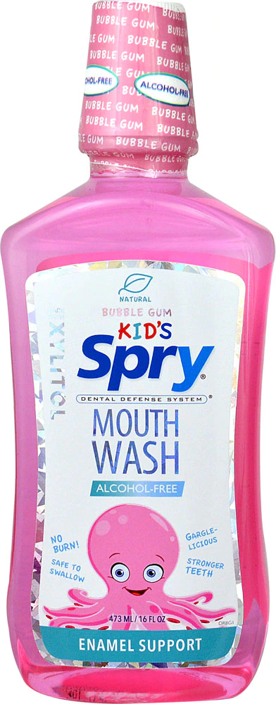 Spry Kids Mouth Wash With Xylitol Bubble Gum - 16 Fl Oz - Discount ...