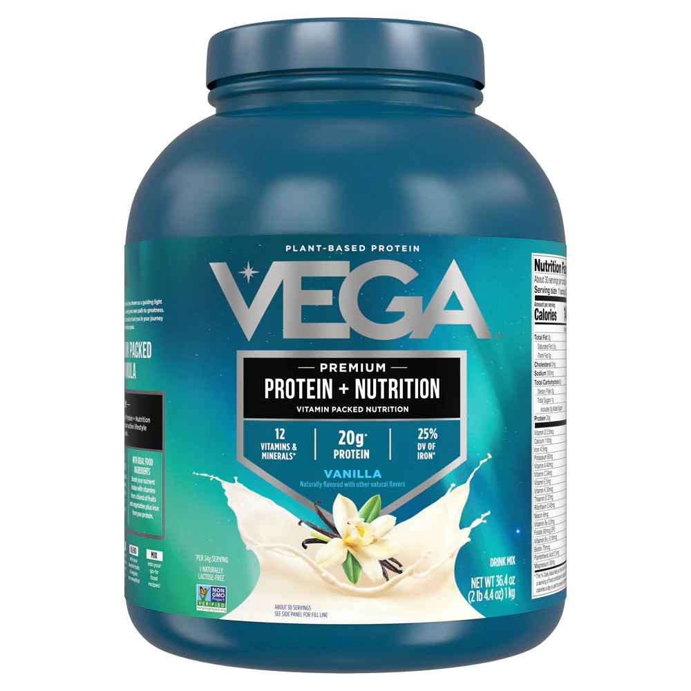 Vega Essentials Shake Plant-Based Powder Vanilla - 30 Servings ...