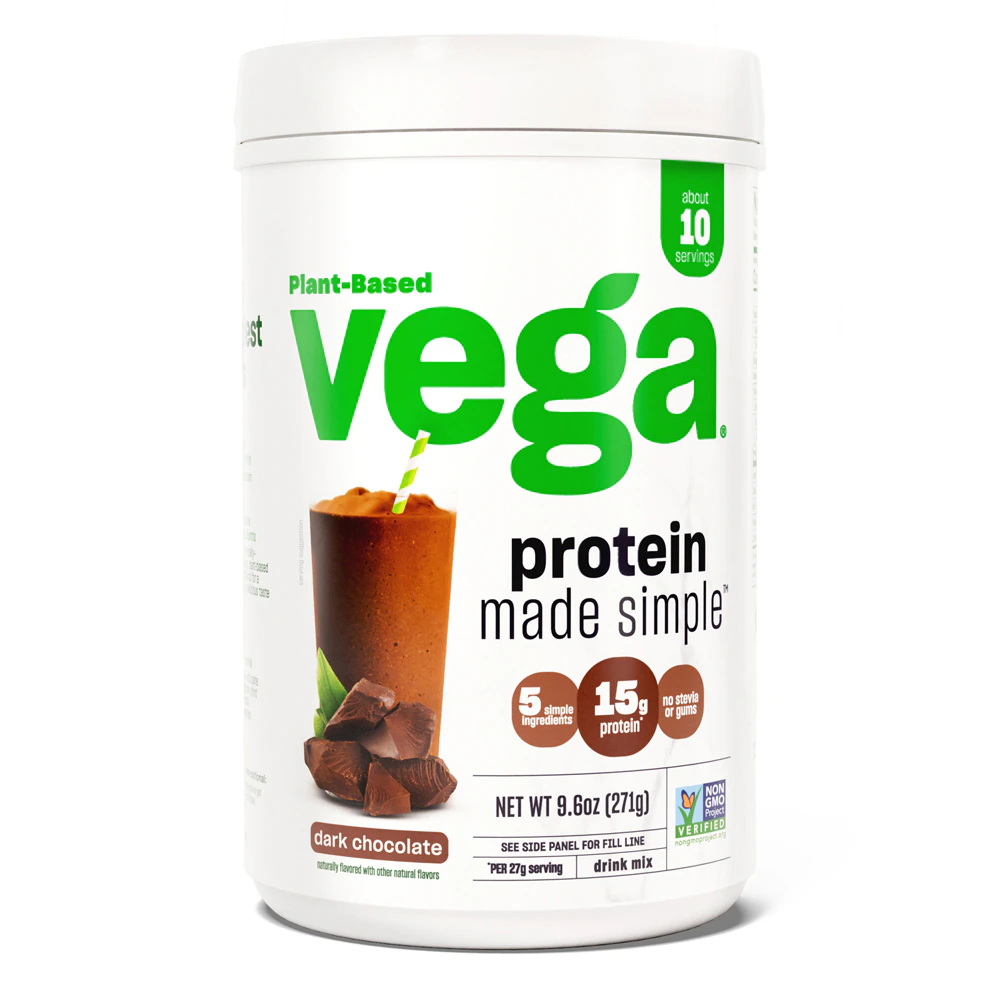 Vega Protein Made Simple - Protein Powder Dark Chocolate - 10 Servings ...