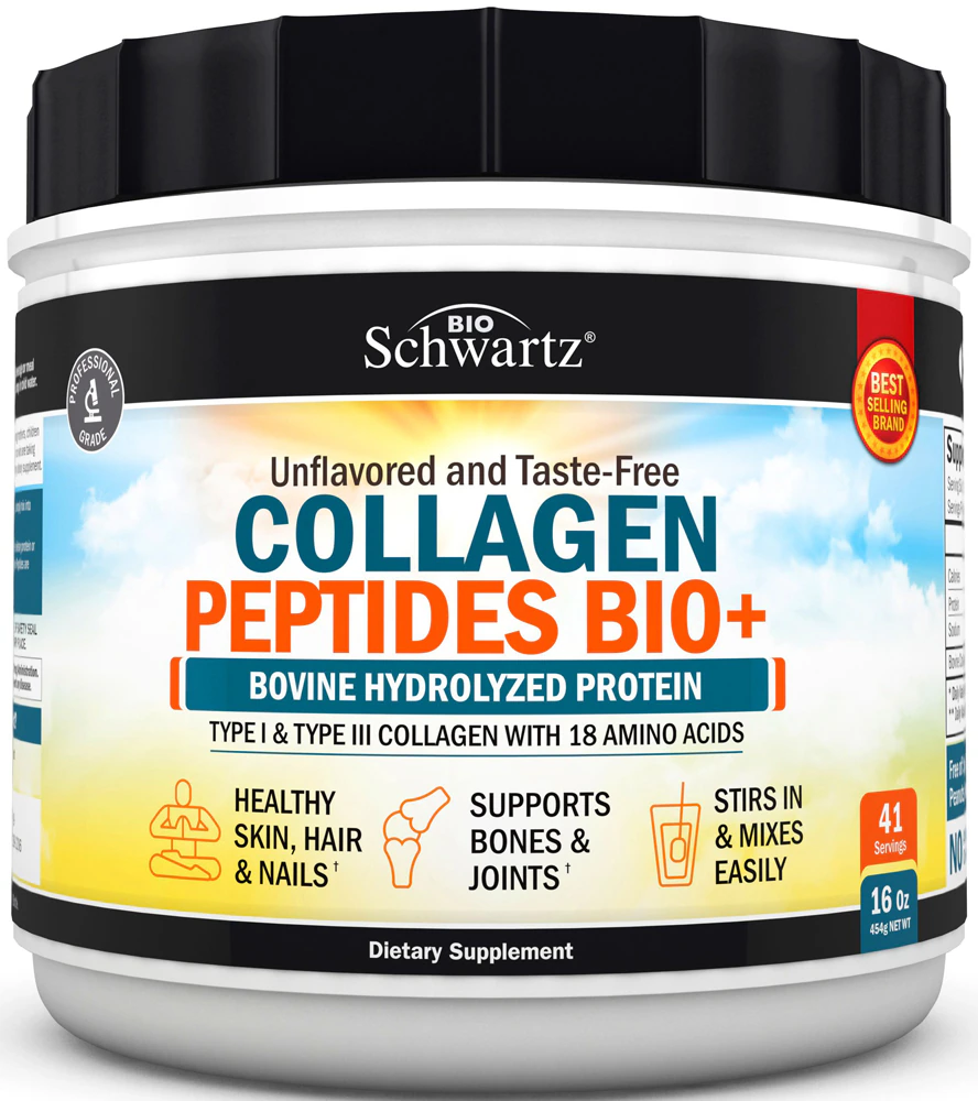 BioSchwartz Collagen Peptides Bio+ Powder Unflavored - 16 Oz - Discount ...