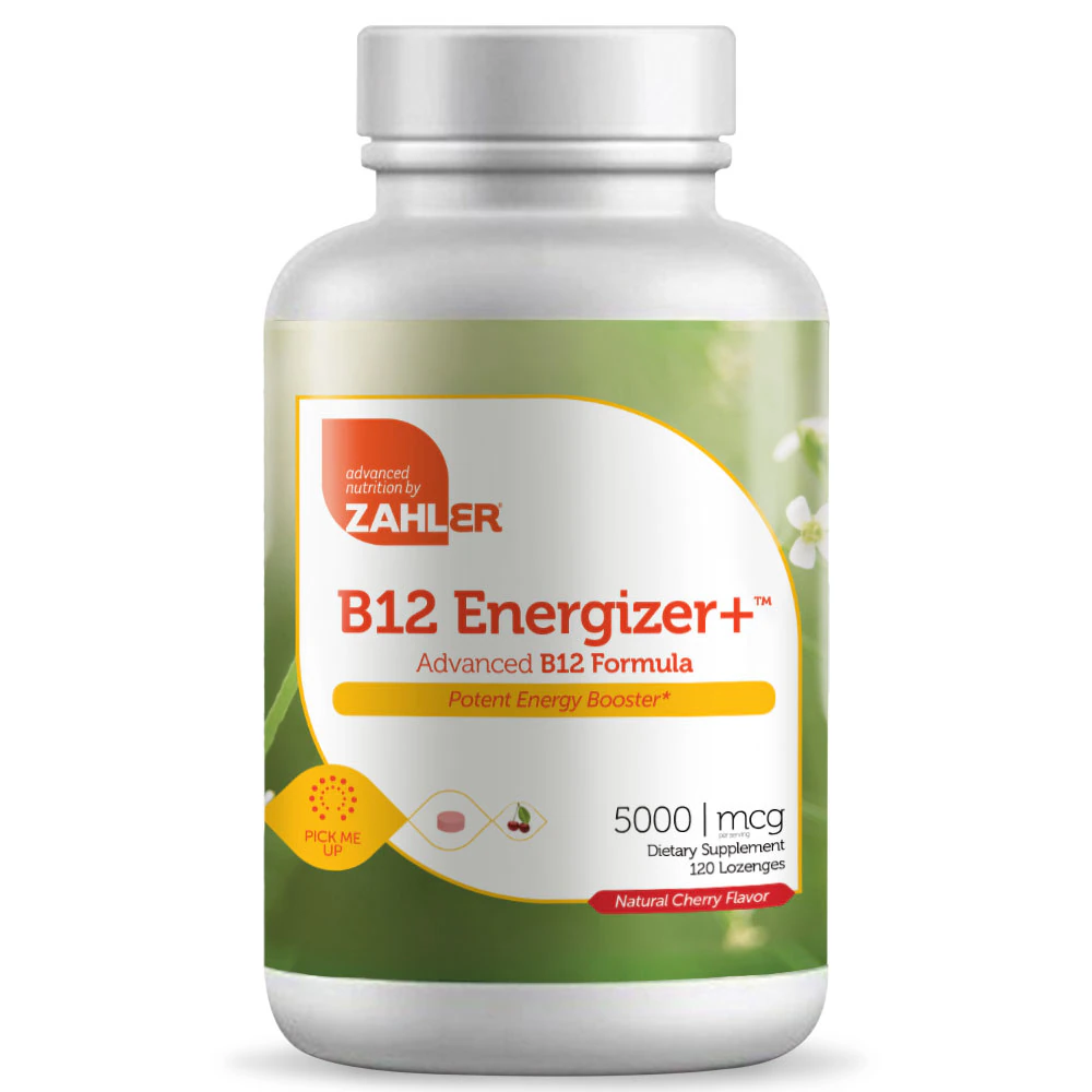 Zahler B12 Energizer Plus Natural Cherry - 5000 Mcg - 120 Lozenges ...