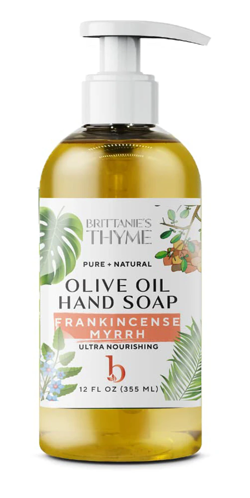 Brittanie's Thyme Olive Oil Hand Soap - Frankincense & Myrrh - 12 Fl Oz ...