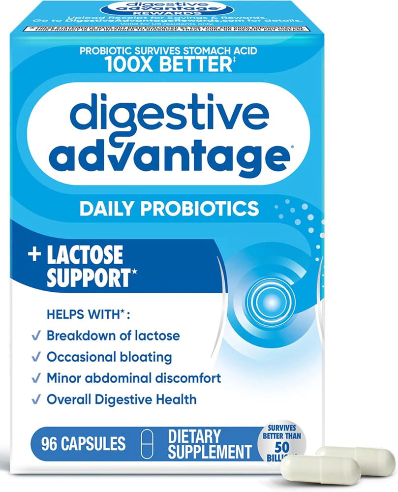 Digestive Advantage Lactose Defense Formula - 96 Capsules - Discount ...