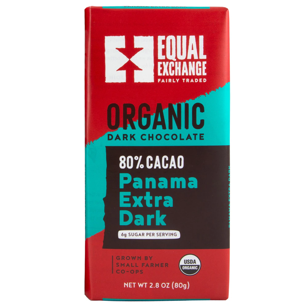 Equal Exchange Organic Dark Chocolate Panama Extra Dark - 12 Bars ...